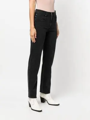MARANT ETOILE Vendelia Straight-leg Jeans - Black