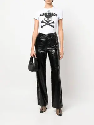 Philipp Plein Skull-print Cotton T-shirt - White