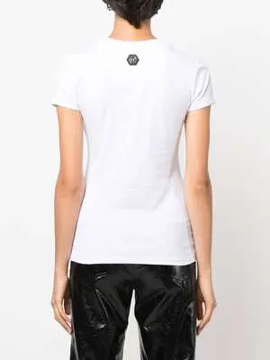 Philipp Plein Skull-print Cotton T-shirt - White