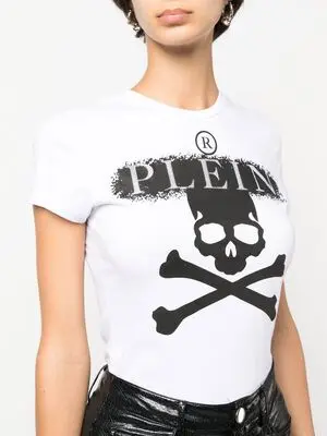 Philipp Plein Skull-print Cotton T-shirt - White