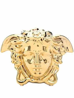 Versace Medusa 21cm Porcelain Vase - Gold
