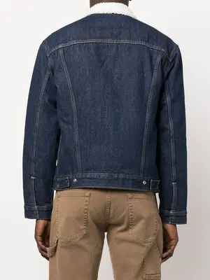LEVI'S Shearling-lined Denim Jacket - Blue