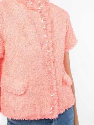 Shiatzy Chen Bead-embellished Tweed Jacket