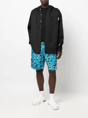 Marni All-over Leopard-print Shorts