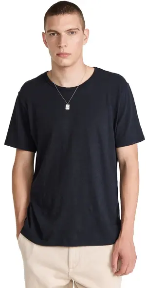 Rag & Bone Classic Flame Tee Deep Navy