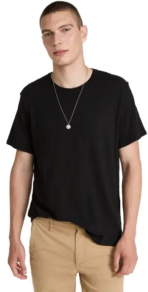 Rag & Bone Classic Flame Tee - Jet Black