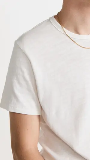 Rag & Bone Classic Flame Tee - White