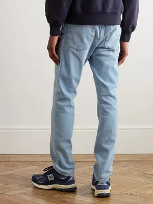 FRAME L'homme Slim-fit Stretch-denim Jeans - Blue