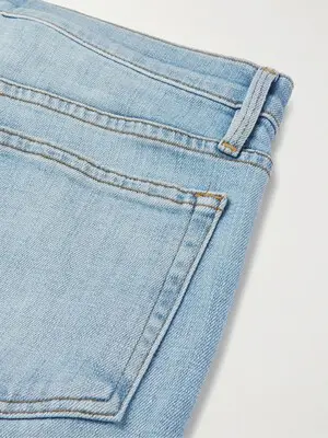 FRAME L'homme Slim-fit Stretch-denim Jeans - Blue