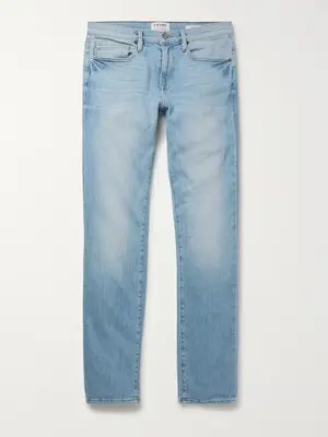 FRAME L'homme Slim-fit Stretch-denim Jeans
