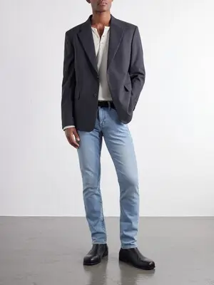FRAME L'homme Slim-fit Stretch-denim Jeans