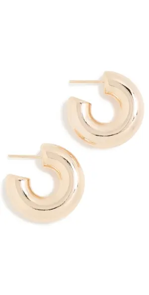 BY ADINA EDEN Bubble Hoop Earrings - Gold