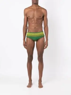 AMIR SLAMA Crochet-knit Swimming Trunks
