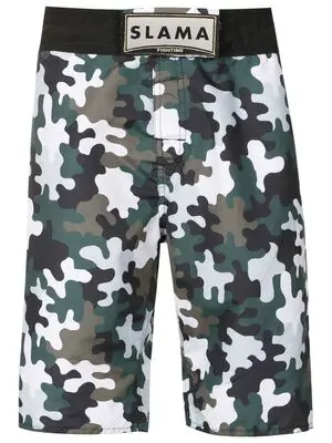 AMIR SLAMA Camouflage Print Bermuda Shorts - Multicolour
