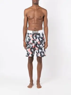 AMIR SLAMA Camouflage Print Bermuda Shorts - Multicolour
