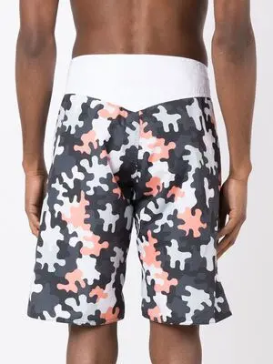AMIR SLAMA Camouflage Print Bermuda Shorts - Multicolour