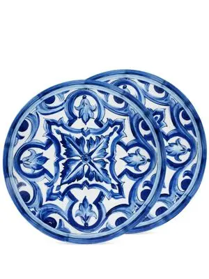 Dolce & Gabbana Set-of-two Dinner Plates - Blue