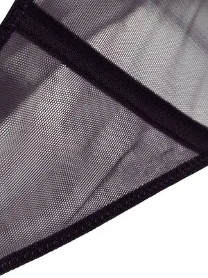 MAISON CLOSE Sheer Garter Belt - Purple
