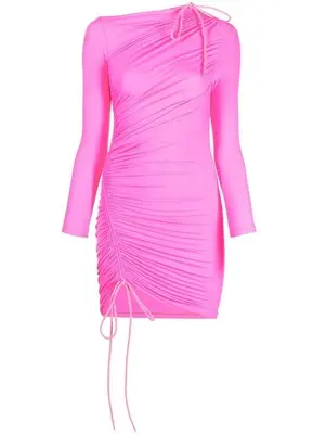Balenciaga Draped Mini Dress - Pink