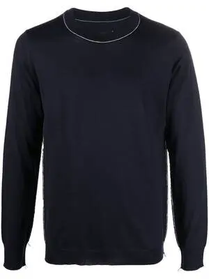 MAISON MARGIELA Work-in-progress Wool Jumper - Blue