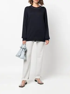 MAISON MARGIELA Work-in-progress Wool Jumper - Blue