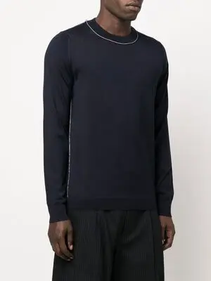 MAISON MARGIELA Work-in-progress Wool Jumper - Blue