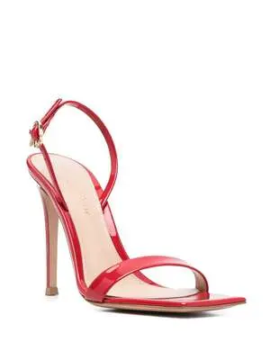 GIANVITO ROSSI 105mm Ribbon Sandals - Red
