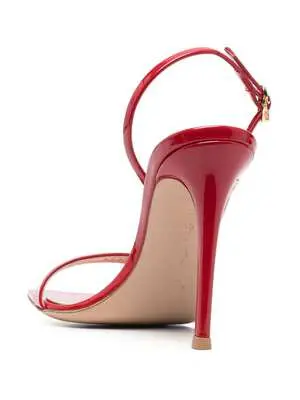 GIANVITO ROSSI 105mm Ribbon Sandals - Red