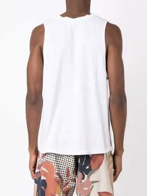 AMIR SLAMA Embroidered Logo Tank Top