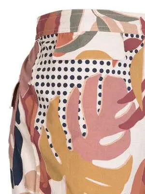 AMIR SLAMA Leaf-print Swim Shorts