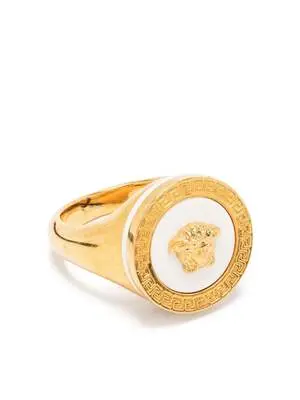 Versace Medusa Enamel Ring - Gold