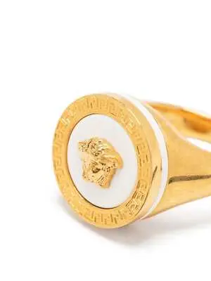 Versace Medusa Enamel Ring - Gold