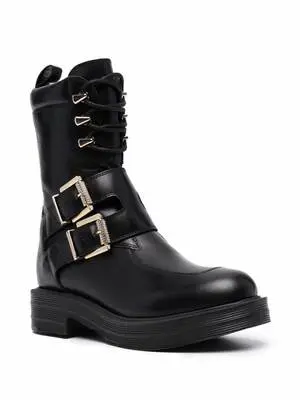 Moschino Buckle-fastening Combat Boots