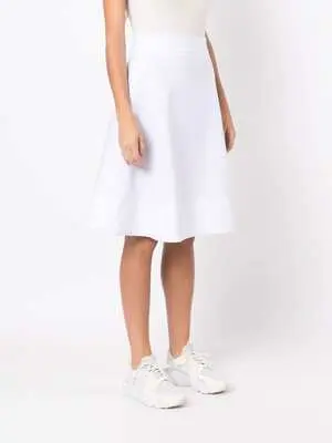 AMIR SLAMA High-waist Midi Skirt - White