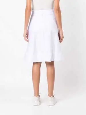 AMIR SLAMA High-waist Midi Skirt - White
