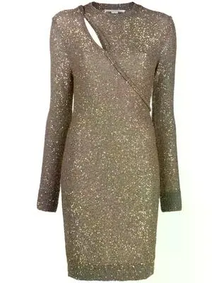 Stella McCartney Sequin-embellished Knitted Dress