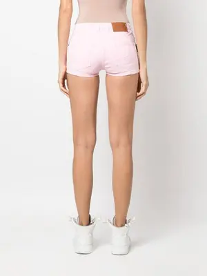 Philipp Plein Denim Hot Pants - Pink