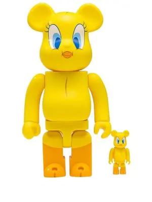 MEDICOM TOY X Warner Bros Be@rbrick Tweety 100% And 400% Figure Set - Yellow