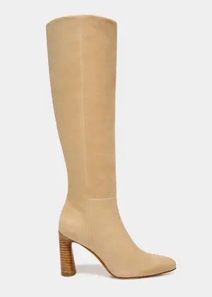 Vince Highland Suede Riding Boots - Dune