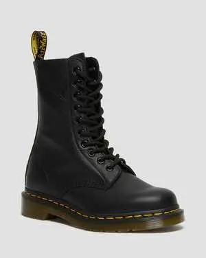 Dr. Martens 1490 Virginia Leather Mid-calf Boots - Black