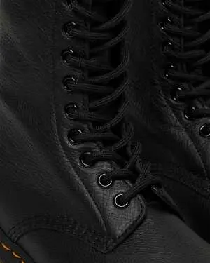 Dr. Martens 1490 Virginia Leather Mid-calf Boots - Black