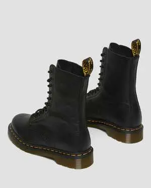 Dr. Martens 1490 Virginia Leather Mid-calf Boots - Black