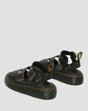 Dr. Martens Gryphon Pisa Leather Platform Sandals