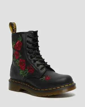 Dr. Martens Embroidered Lace-Up Boots