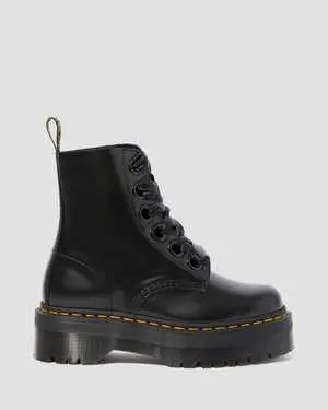 Dr. Martens Molly Leather Platform Boots