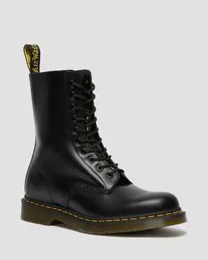 Dr. Martens 1490 Smooth Leather Mid-calf Boots