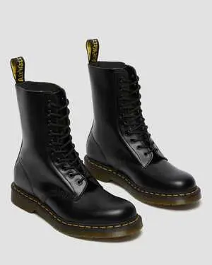 Dr. Martens 1490 Smooth Leather Mid-calf Boots