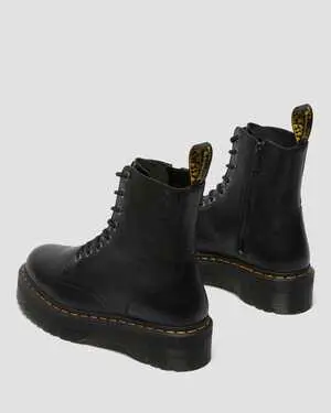Dr. Martens Jadon Iii Pisa Leather Platform Boots - Black