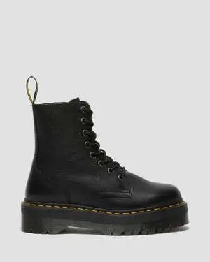 Dr. Martens Jadon Iii Pisa Leather Platform Boots - Black