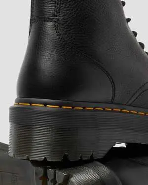 Dr. Martens Jadon Iii Pisa Leather Platform Boots - Black